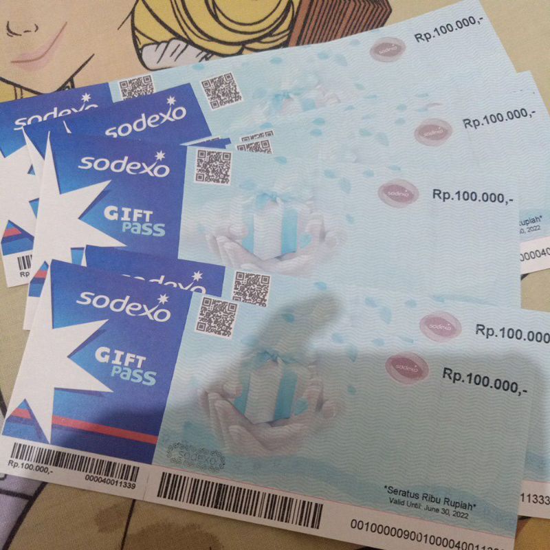 Jual Voucher sodexo pecahan 100,000,- | Shopee Indonesia