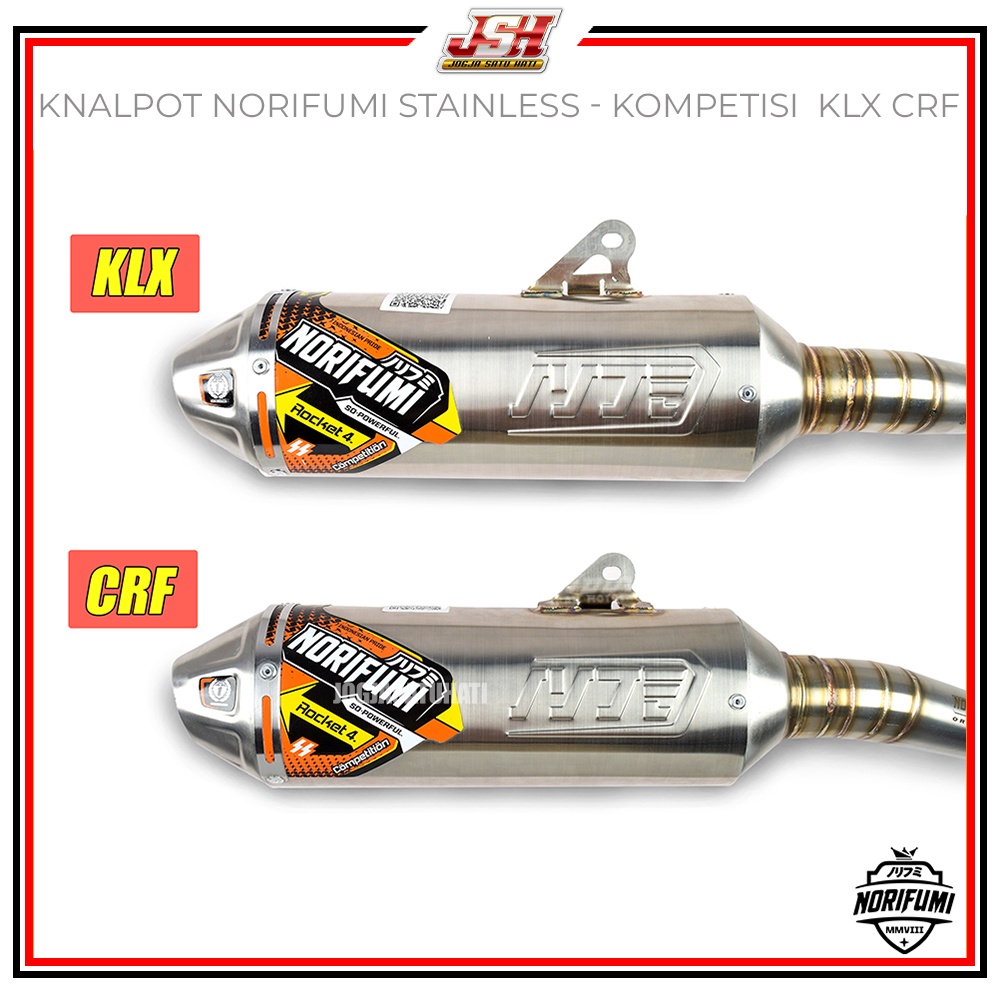 Jual Knalpot Norifumi Rocket 4 Stainless Titanium Standard Bore Up ...