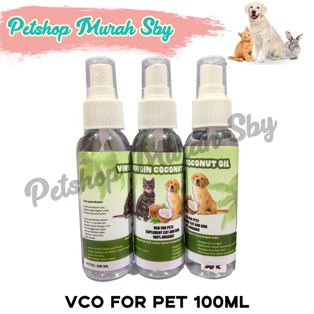 Jual VCO Kucing Anjing 100ml - Virgin Coconut Oil Obat Scabies Jamur ...