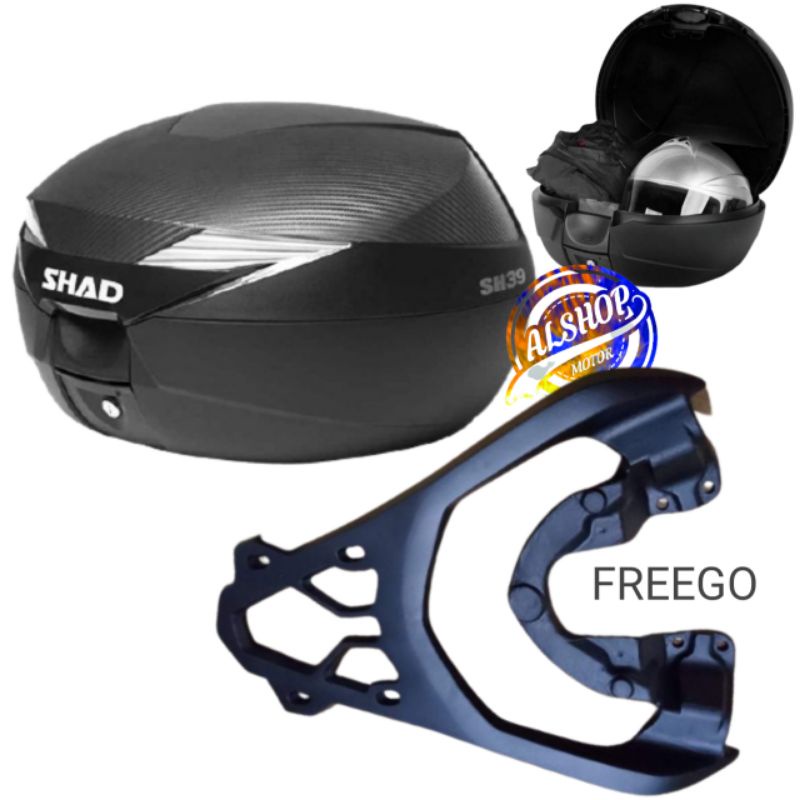 Jual PAKETAN BOX SHAD SH39 SH 39 COVER CARBON DAN BREKET BOX MOTOR ...