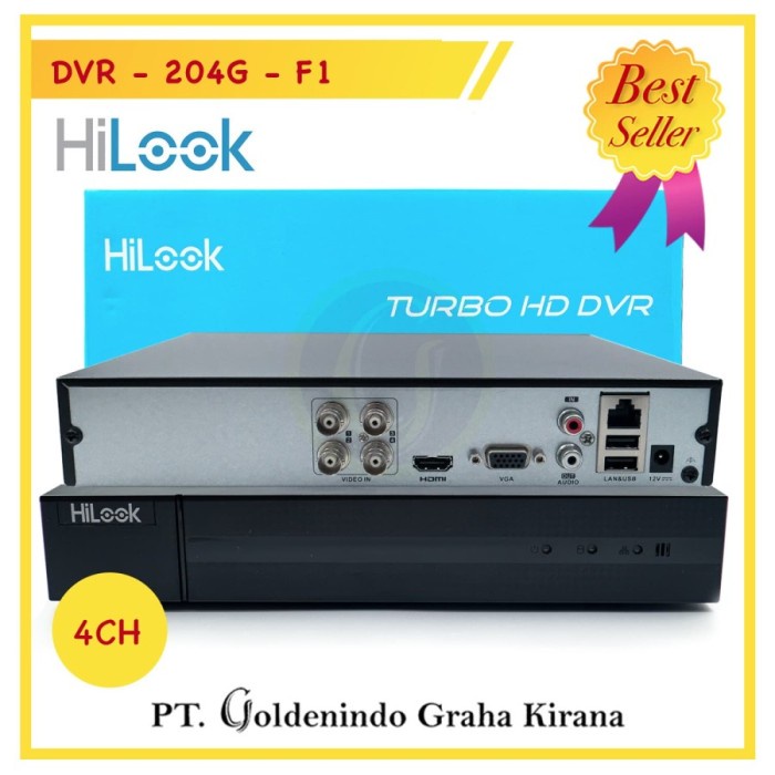 Jual DVR HILOOK Hikvision 4CH / 4 CHANNEL 1080P DVR-204G-F1 | Shopee ...