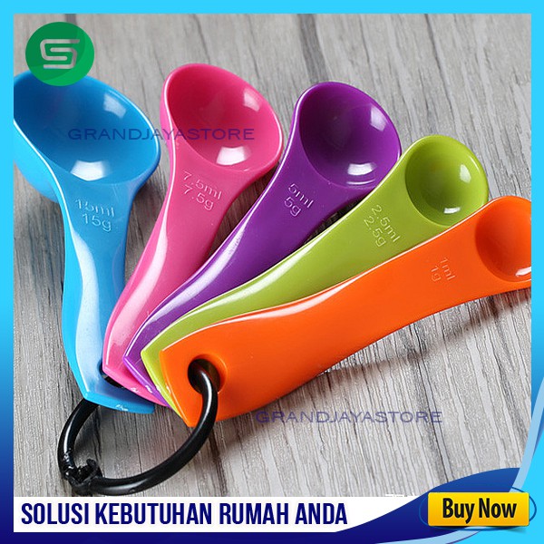 Jual SENDOK TAKAR SET COLOR ISI 5 PCS SENDOK TAKAR SET SENDOK UKUR ...