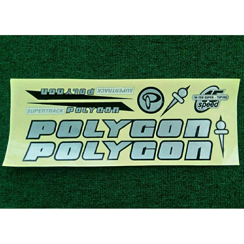 Jual Stiker Decal Sepeda Polygun Supertrack 1set Murah | Shopee Indonesia
