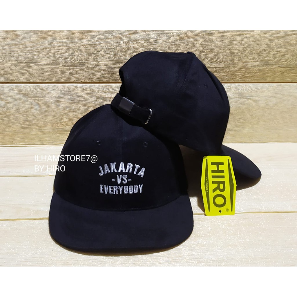 Jual (COD)Topi Distro Pria/Topi Snapback Bordir JAKARTA VC EVERYBODY ...