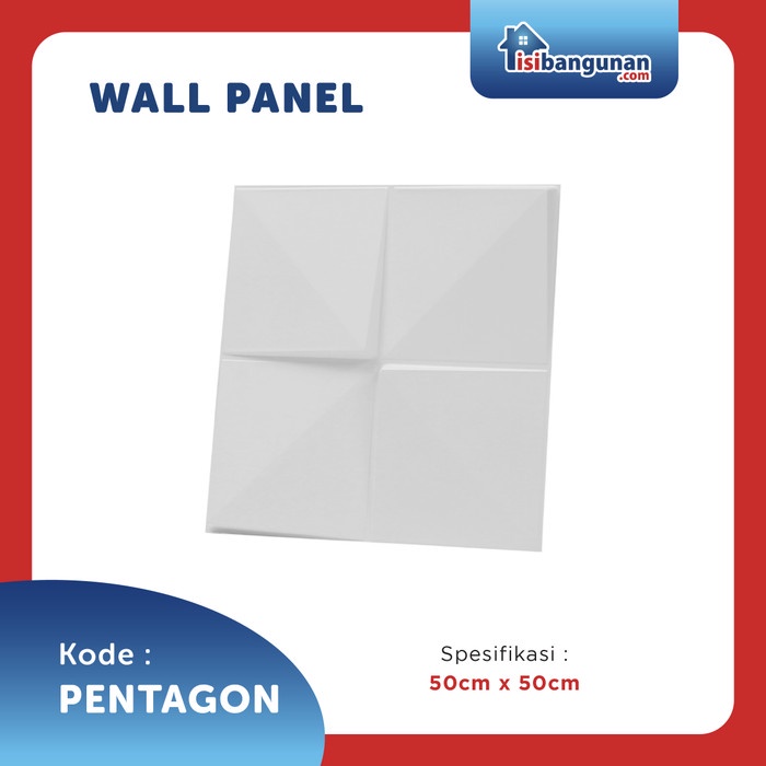 Jual Wallpaper Timbul - JT Panel 3D PENTAGON PVC PerBox | Shopee Indonesia