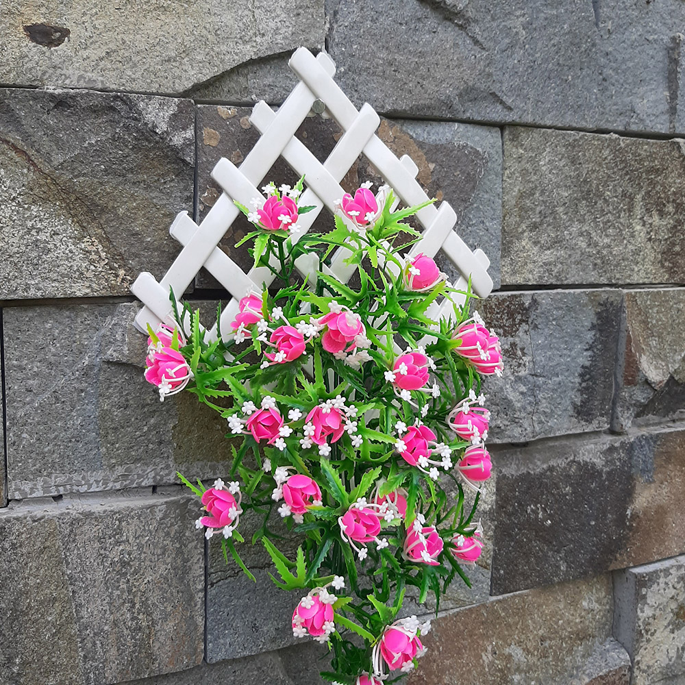 Jual Bunga Hias Plastik Dinding Karmila dan Pot Wajik Hiasan Dekorasi ...