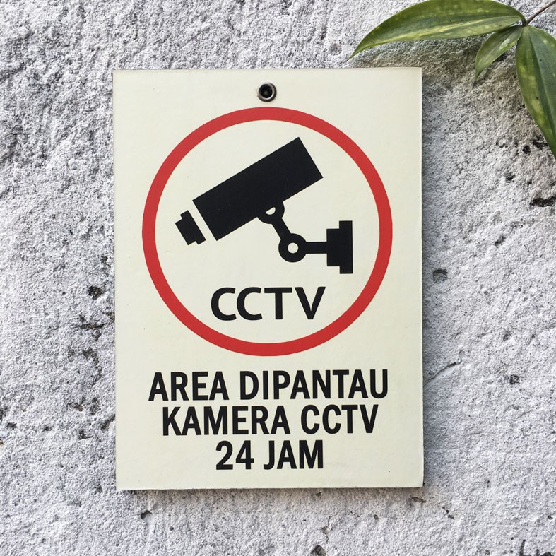 Jual Hiasan Dinding Poster Tanda peringatan kamera CCTV | Shopee Indonesia