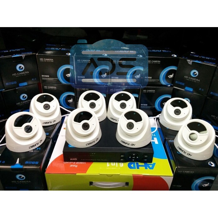 Jual Paket CCTV 8 Kamera ( FULL HD/ 3MP/ 8 Channel) TURBO HD | Shopee Indonesia