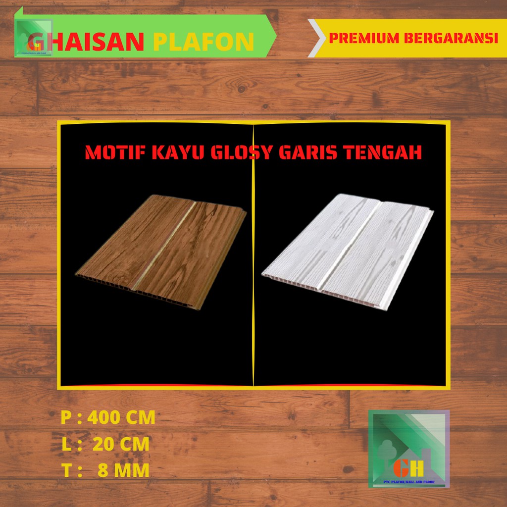 Jual plavon pvc motif kayu plapon pvc premium motif kayu bergaransi ...