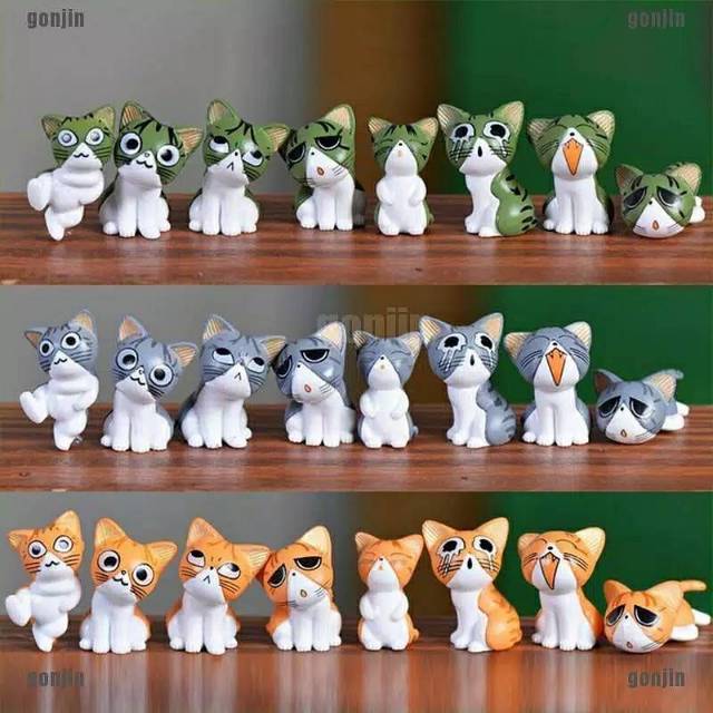 Jual MINI FIGURE KUCING SET 8 CAT ANIMAL PAJANGAN | Shopee Indonesia