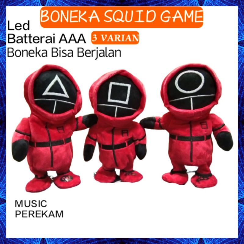 Jual Squid Game Talking Walking Recorder Toy Squid Game Talking Boneka ...