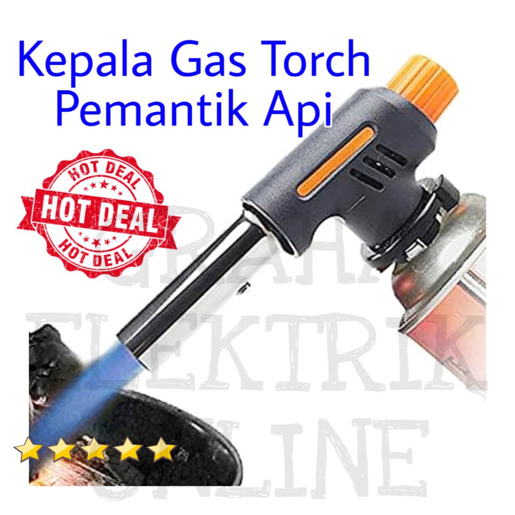 Jual Kepala Gas Torch Pemantik Api I Alat Bakar Las Flame Gun Tabung Gas B1 | Shopee Indonesia