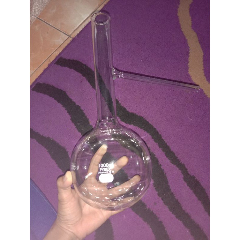 Jual distiling flask/labu destilasi 1000ml merk pyrex | Shopee Indonesia