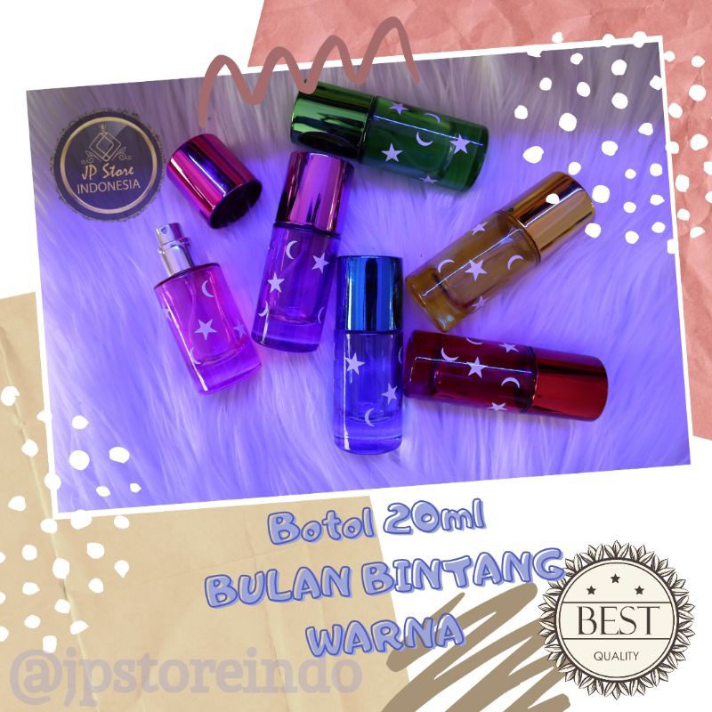 Jual Botol 20ML BULAN BINTANG WARNA PER 6 PCS | Shopee Indonesia