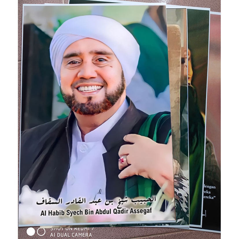 Jual poster ukuran 50X70 cm habib SYECH BIN ABDUL QADIR ASSEGAF 2 BAHAN BAGUS LUSTER CETAK UV ...