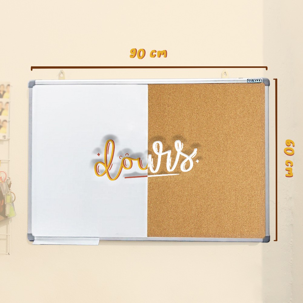 Jual Uk 60x90 Papan Memo Bulletin Board Note Dekorasi Frame Wall ...