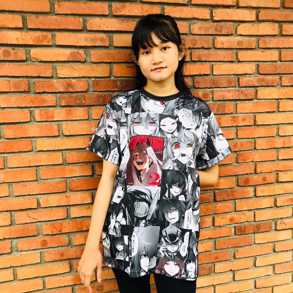 Jual Tshirt Yandere Chainsaw Man Fullprint Premium Unisex Anime Manga ...