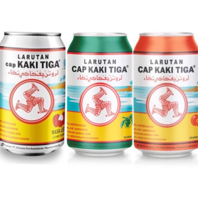 Jual Larutan cap KAKI TIGA kaleng 320ml isi 24pc | Shopee Indonesia