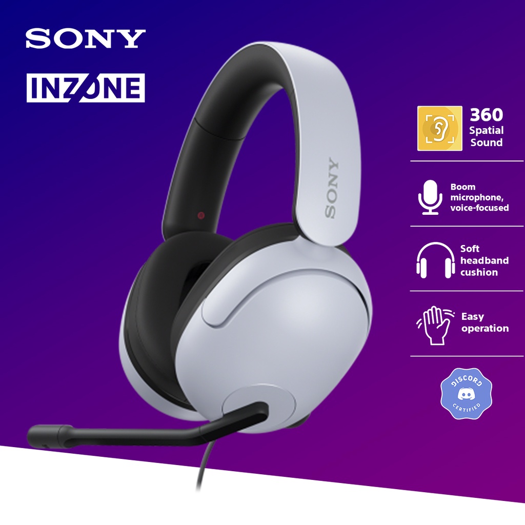 Jual SONY INZONE H3 Wired Gaming Headset Headphone Head Phone Headphones Microphone MDR-G300 ...