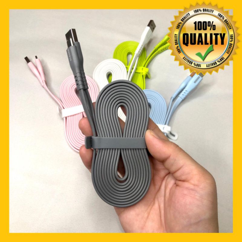 Jual Kabel Data Type C 2 Meter Fast Charging 3 Ampere Original REBORN ...