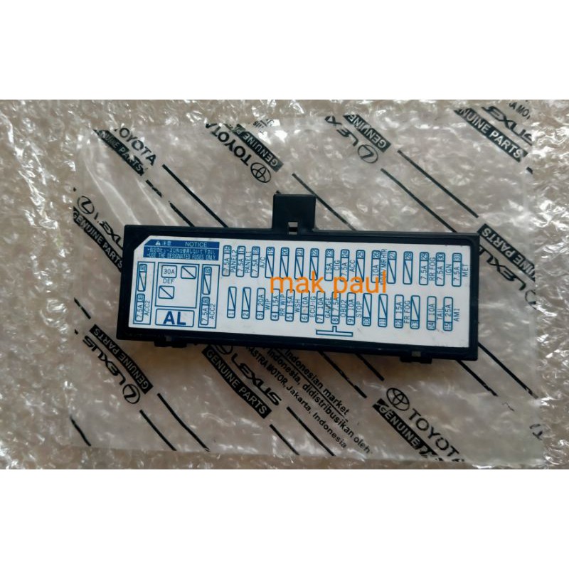 Jual tutup cover fuse box sekring dalam laci NEW VIOS gen2 YARIS 2007 ...