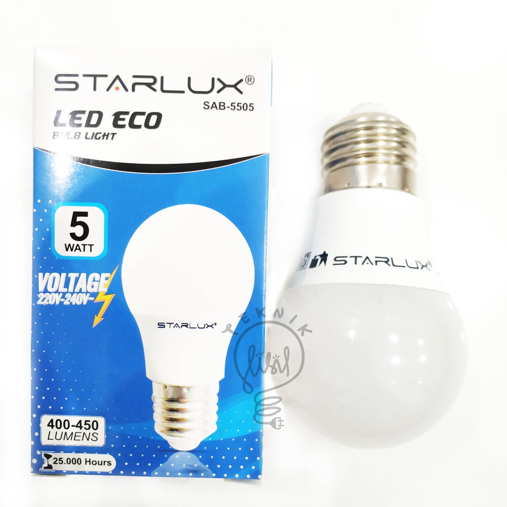 Jual LAMPU BOHLAM STARLUX LED ECO 5 WATT LLS0400100AA | Shopee Indonesia