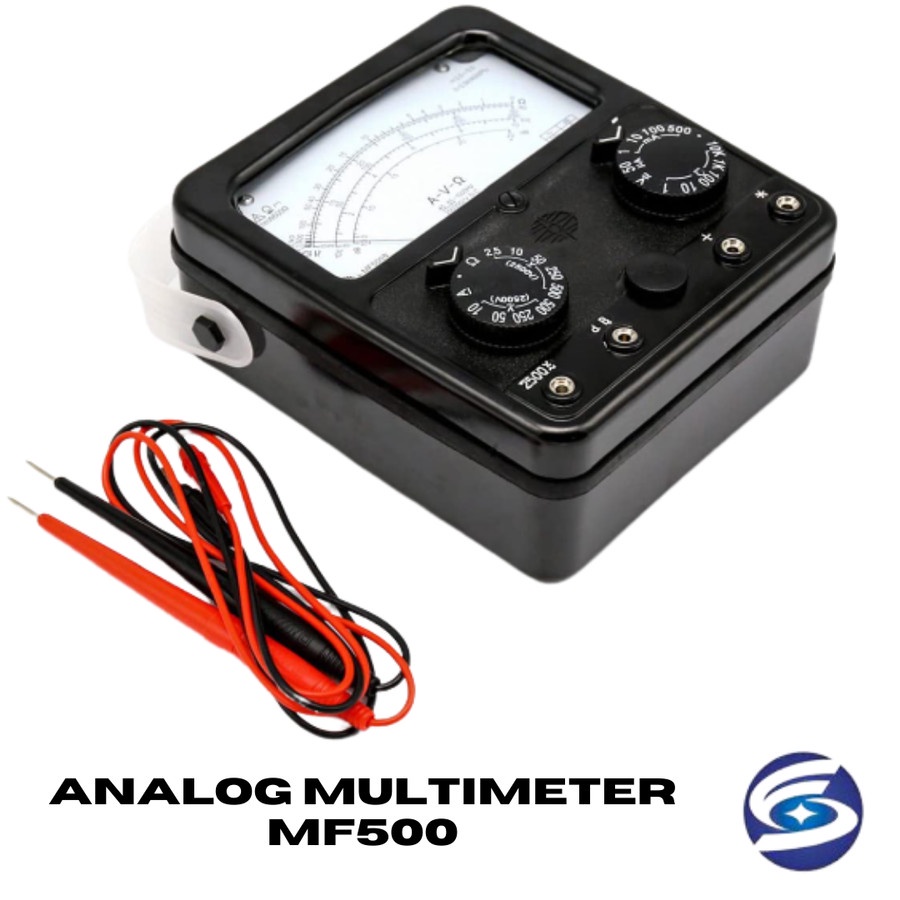Jual MF500 Analog Multimeter, Volt Ampere Ohm Meter 2500v 20hm 500ma ...