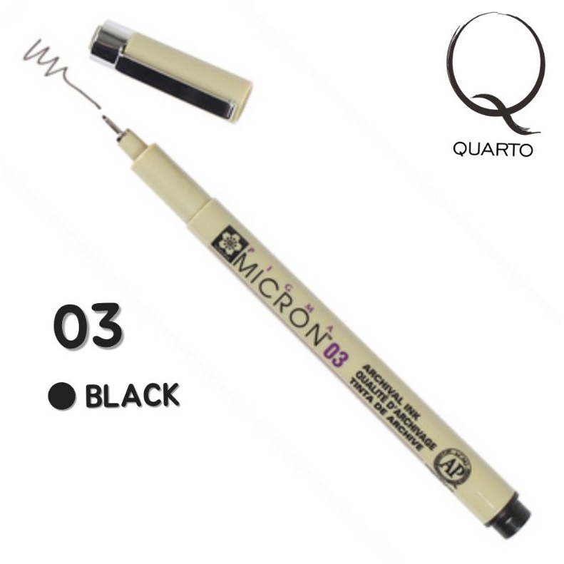 Jual Sakura Pigma Micron Drawing Pen Hitam Original | 005 | 03 | 05 ...