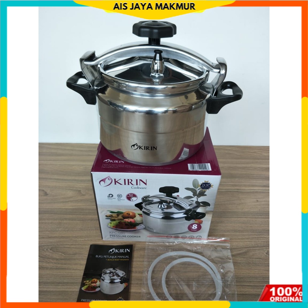 Jual PANCI PRESTO KIRIN 8 LITER KPC 080 Kirin Pressure cooker KPC-080 | Shopee Indonesia