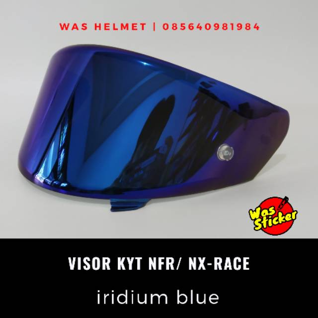 Jual Visor kyt nfr nx race iridium blue biru | Shopee Indonesia
