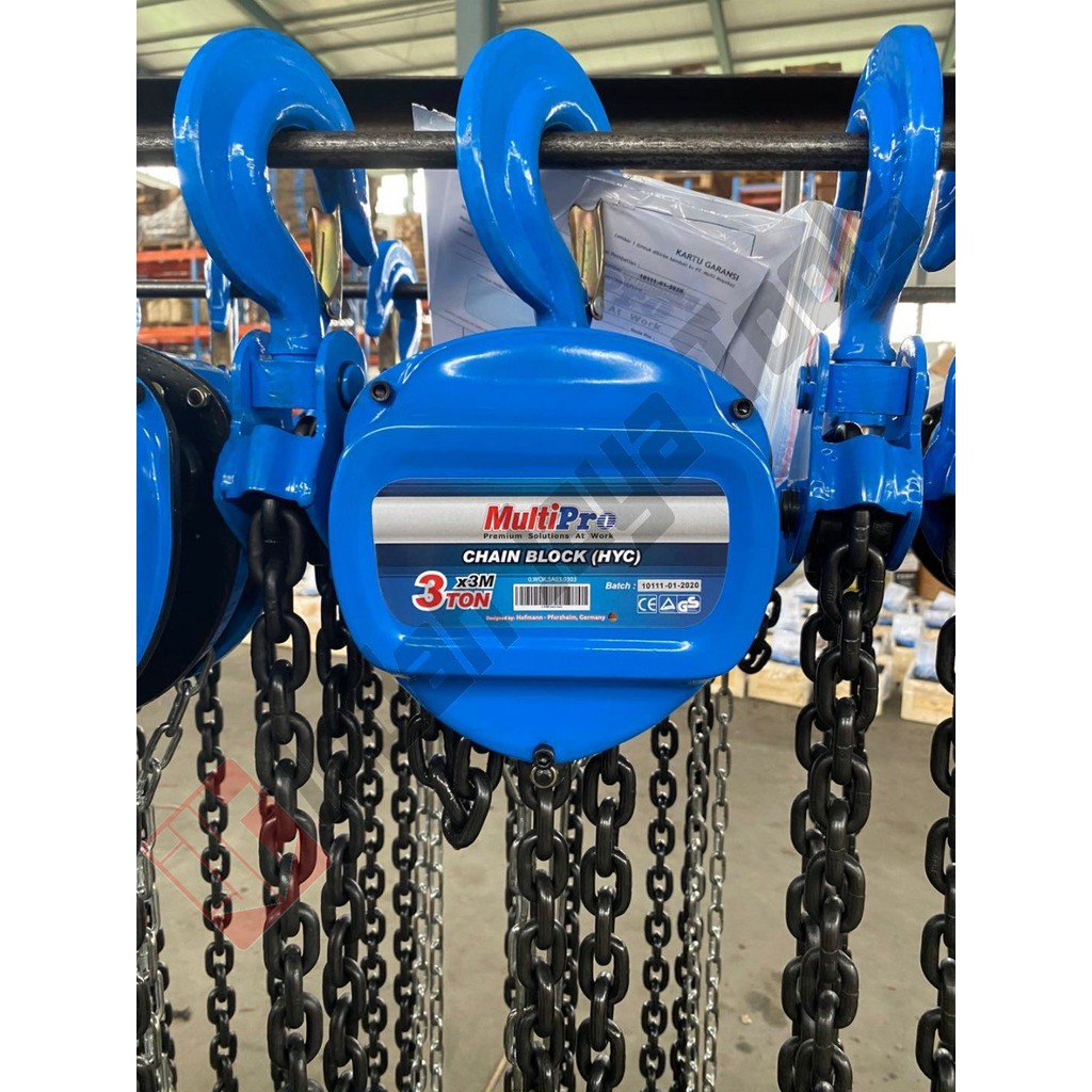 Jual MULTIPRO Chain Block 3 Ton x 3 Meter - Takel Katrol Hoist 3ton 3T ...