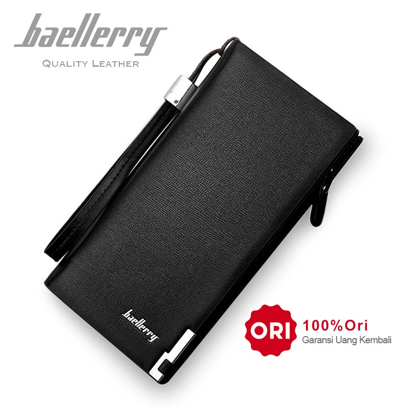 Jual BAELLERRY SW002 Dompet Pria Wanita Panjang Bahan PU Leather ...