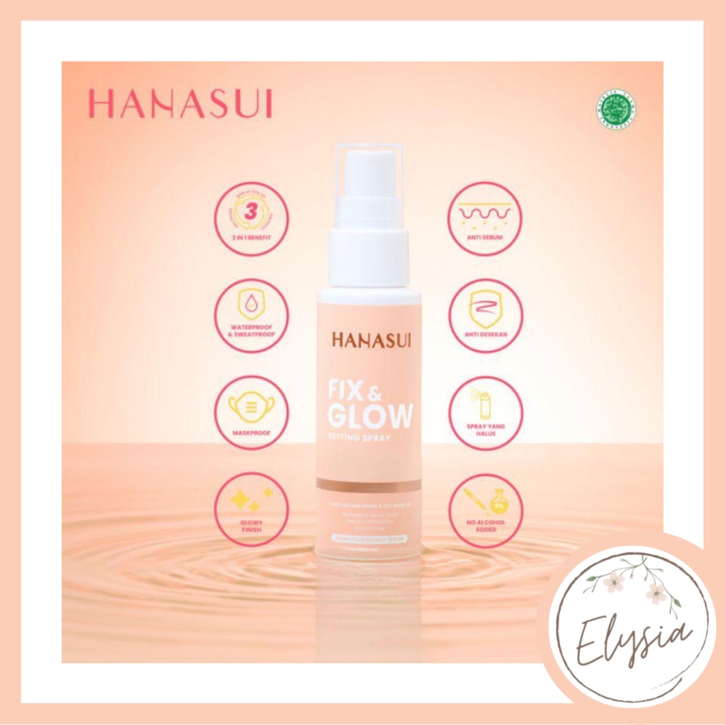 Jual HANASUI Fix & Glow Setting Spray 60ML | Setting Spray | Pengunci ...