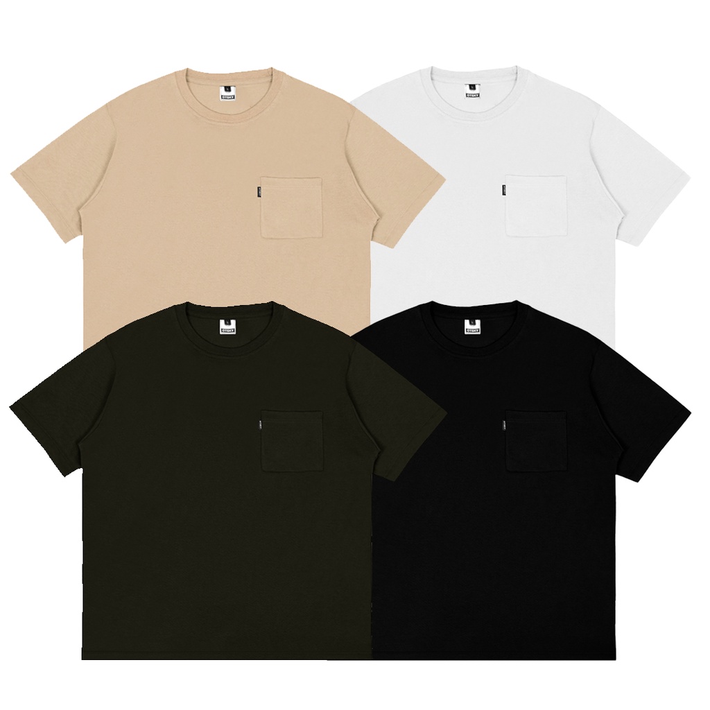 Jual Otsky Kaos Pria Oversize Pocket Cotton Combed 24s Pendek | Shopee ...