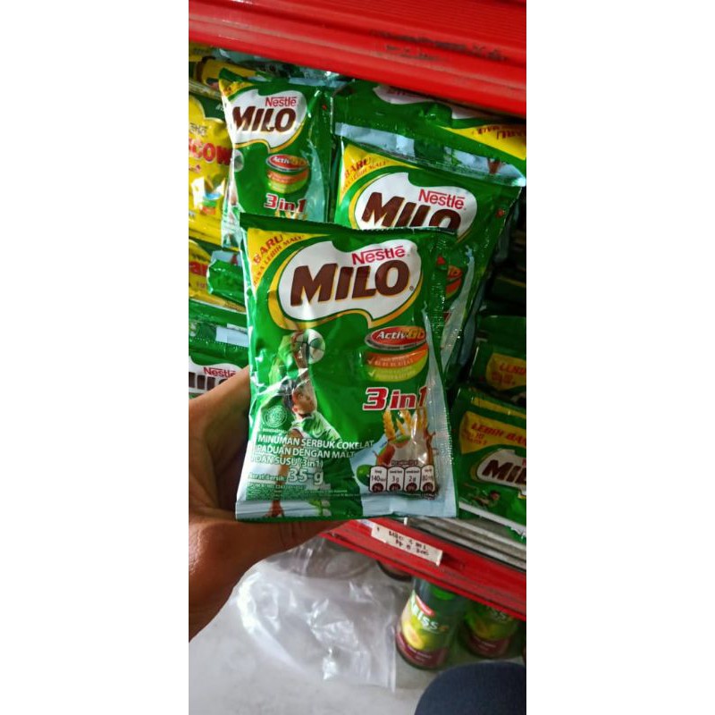 Jual Milo 3 in 1 Kemasan Sachet, isi 5 Sachet (35Gram x 5 Sachet ...