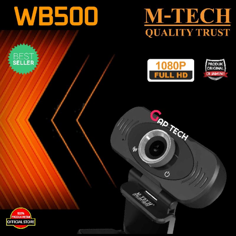 Jual M-TECH / M TECH WB500 / WB-500 / WB 500 1080P Full HD Webcam ...
