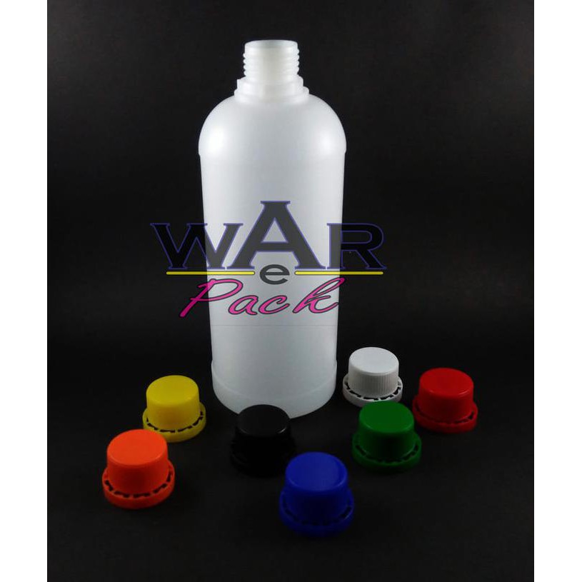 Jual BOTOL HDPE PLASTIK 1L NATURAL PUPUK ORGANIK PESTISIDA JAMU ...