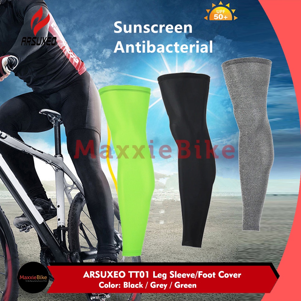 Jual ARSUXEO Manset Kaki Sepeda Leg Sleeve Warmer Sun Screen Legging ...
