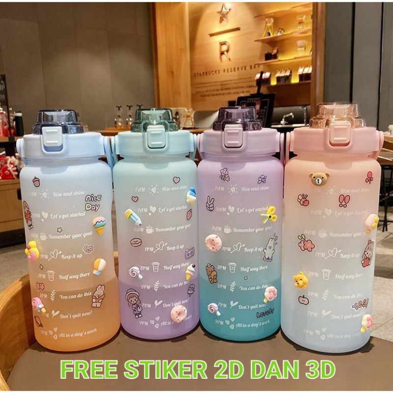 Jual BOTOL MINUM VIRAL 2 LITER , botol minum 2 liter ready ungu ...