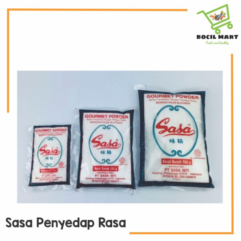 Jual [BOCIL MART] PENYEDAP RASA SASA / MSG SASA / MICIN SASA | Shopee ...