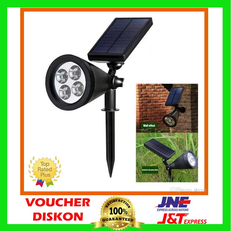 Jual Lampu Taman Energi Solar Panel 4 LED - Lampu Taman - Lampu Tenaga ...