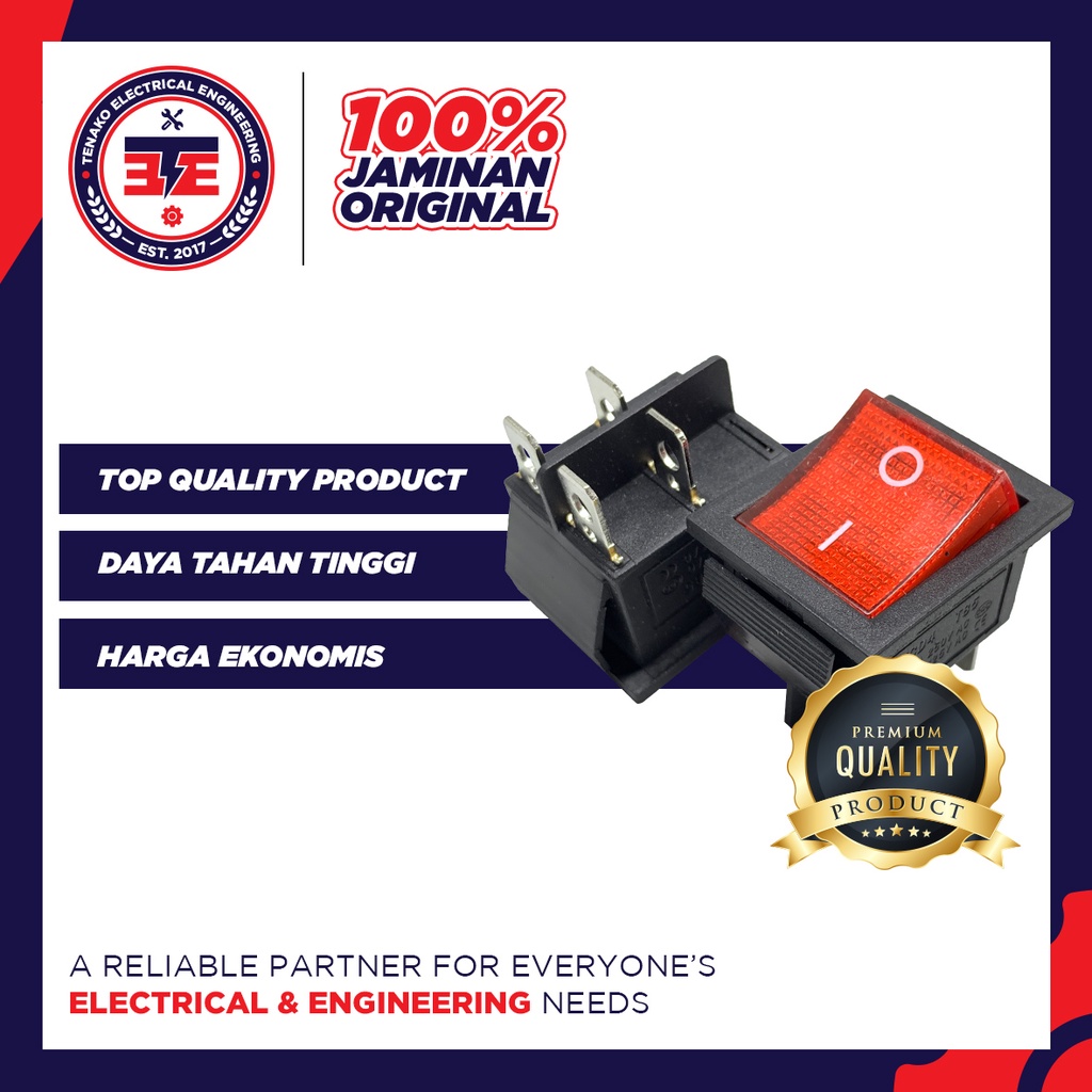 Jual Rocker Switch On Off 4 Pin Saklar LED 4 Kaki Switch Lampu 4P ...