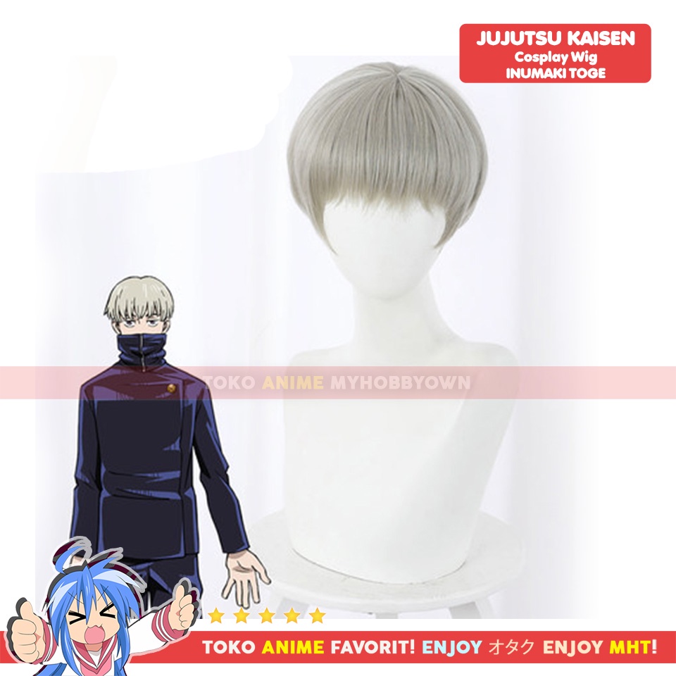 Jual Wig Cosplay Anime Jujutsu Kaisen : Inumaki Toge | Shopee Indonesia