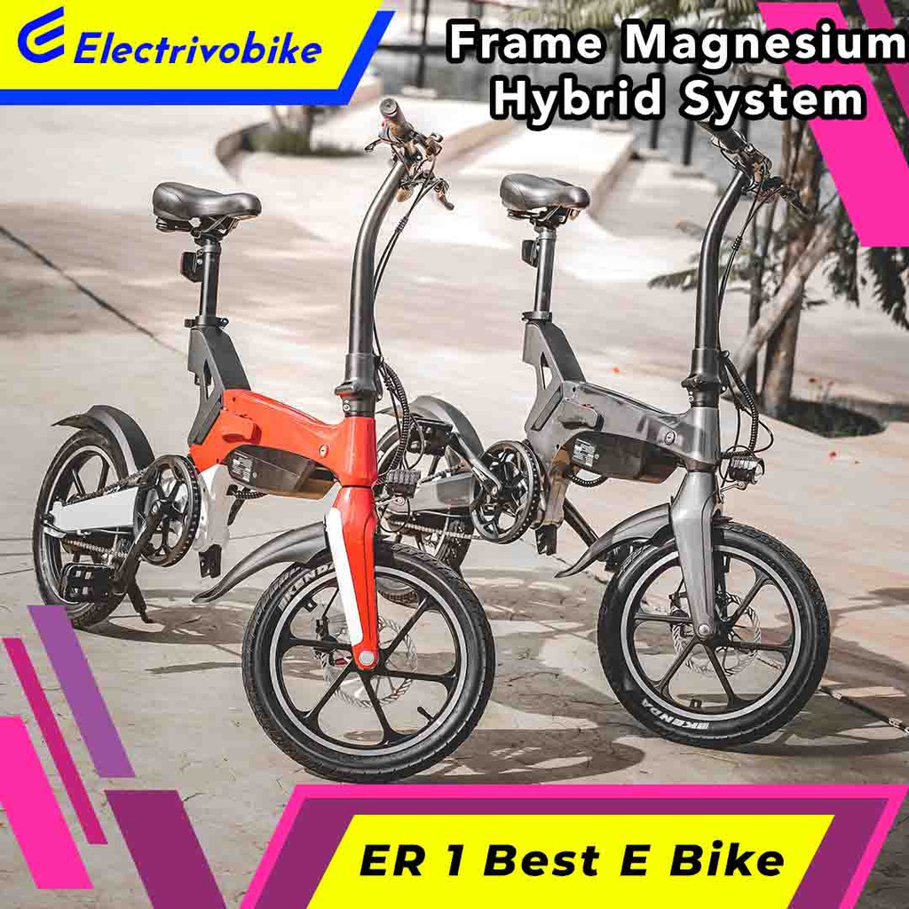Jual SEPEDA LIPAT LISTRIK HYBRID PALING MODERN ER ONE FUTURISTIK ...