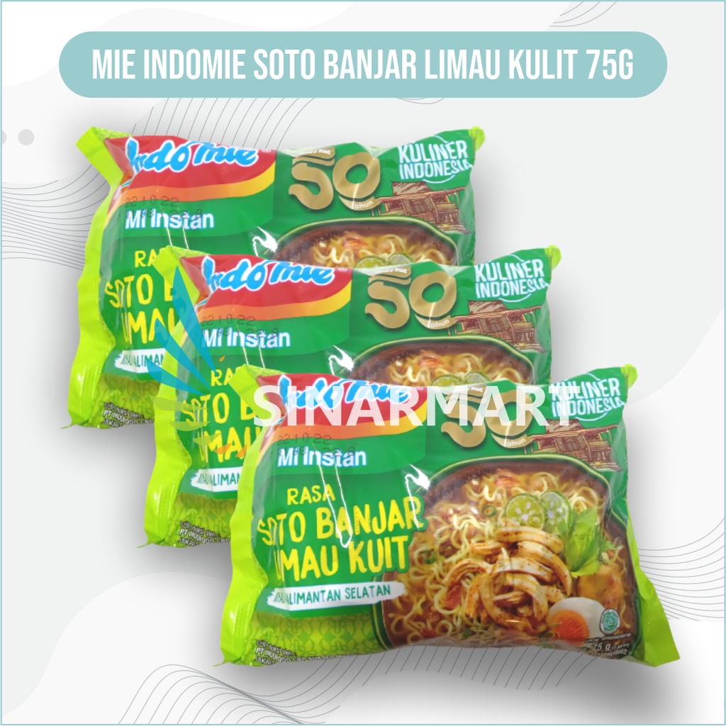 Jual MIE INDOMIE SOTO BANJAR LIMAU KUIT 75 GRAM | Shopee Indonesia
