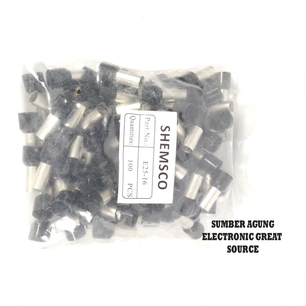 Jual Shemsco Skun Kabel E25 E16 Skun Ferules Feru Ferrules Skun Lurus ...