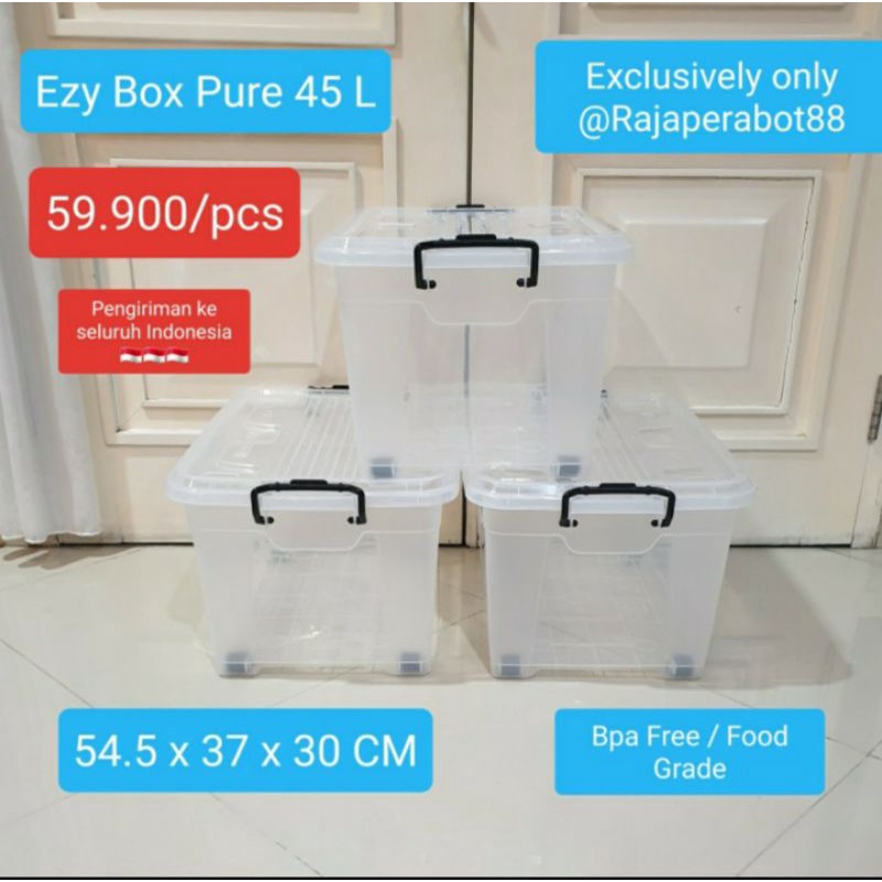 Jual CONTAINER BOX EZY BENING/PURE/TRASNPARAN 10-15-18-25-35-45-52-75 ...