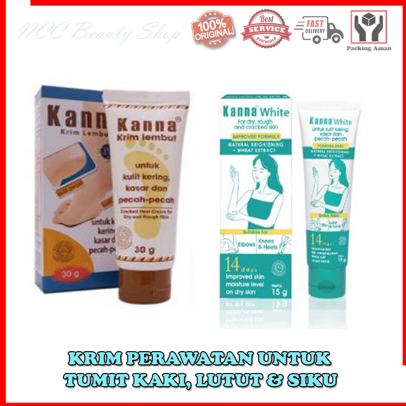 Jual * NCC * Kanna Soft Cream Krim Kaki Kana White Foot Cream Perawatan ...