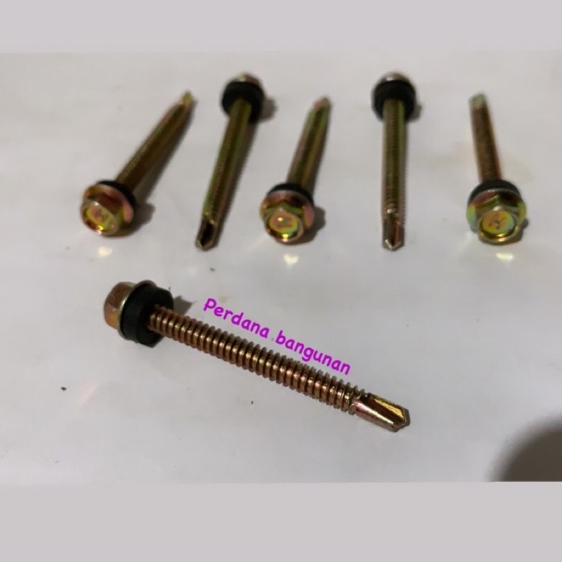 Jual BAUT ROFING RANGKA BAJA RINGAN 2 INCI / SELF DRILLING SCREW 50 MM ...