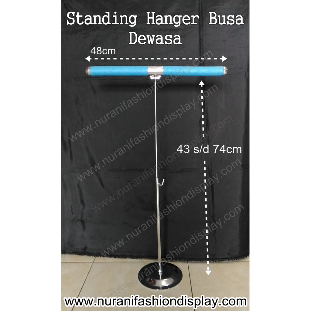 Jual Standing Hanger Busa Display Baju Gantungan Pakaian Berdiri ...
